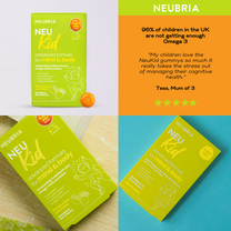 Neu Kid - Multivitamin Plus Omega-3 - Sugar-Free and Natural | Neubria